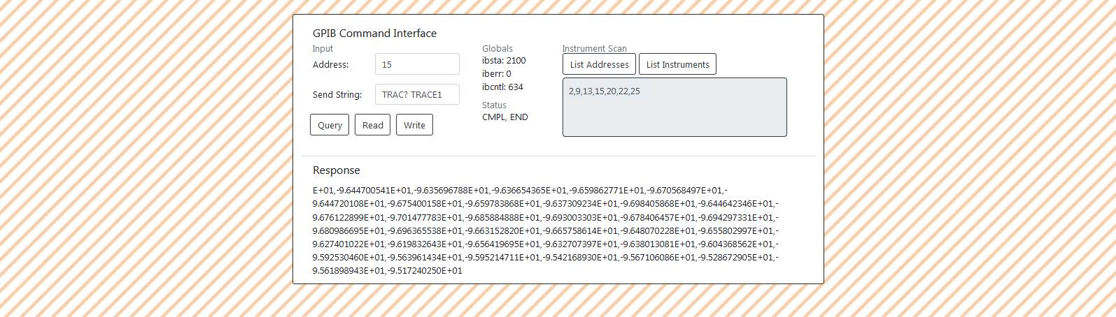 Papaya Controller using NI MAX GUI